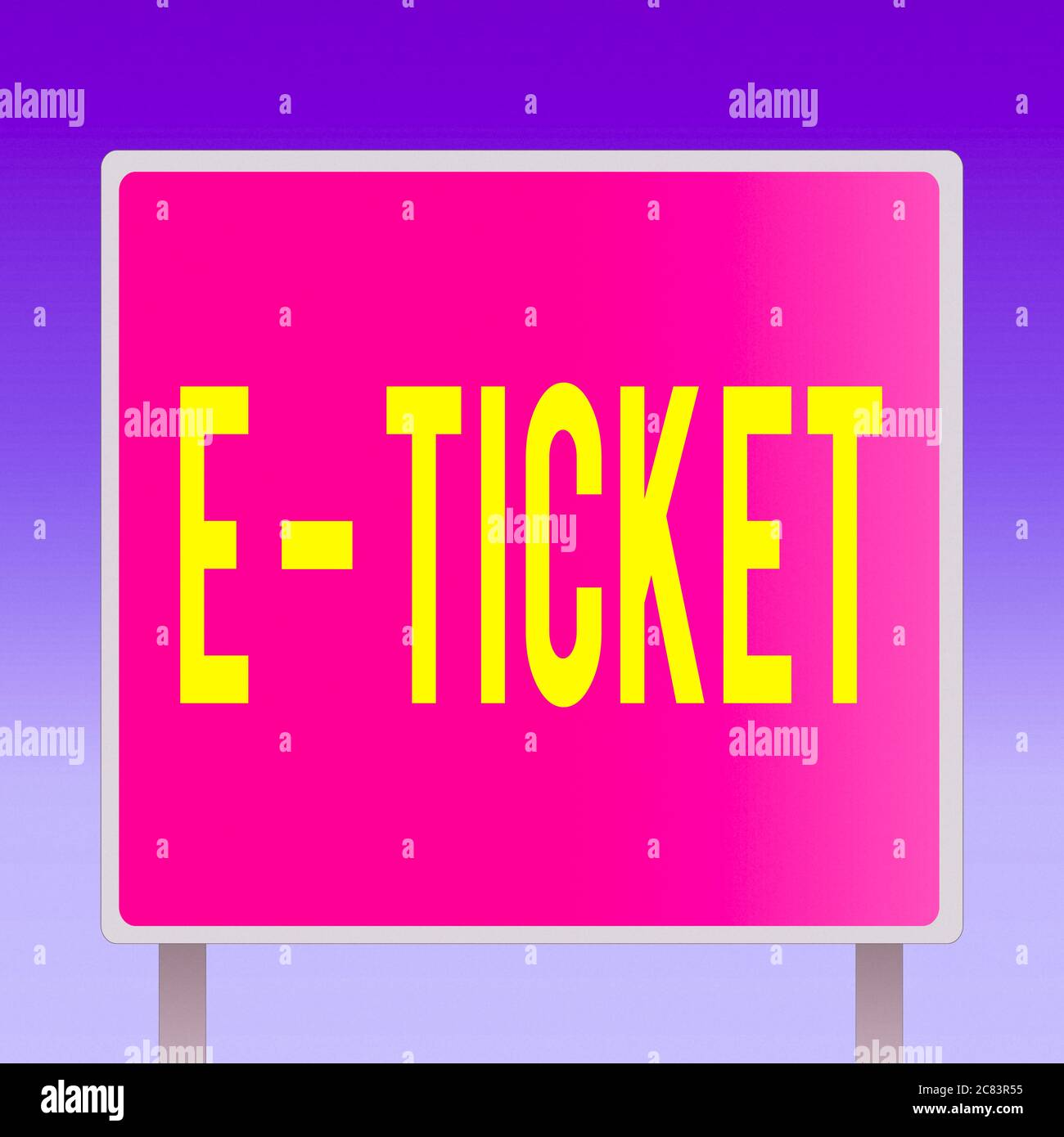 Text sign showing E ticket. Business photo showcasing flight booking ...