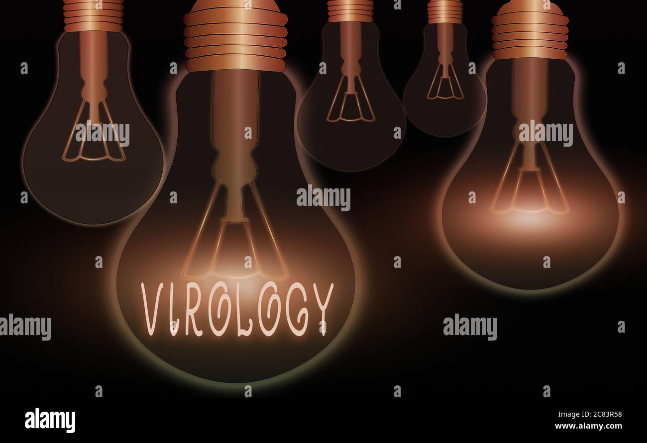 Handwriting text writing Virology. Conceptual photo branch of science ...