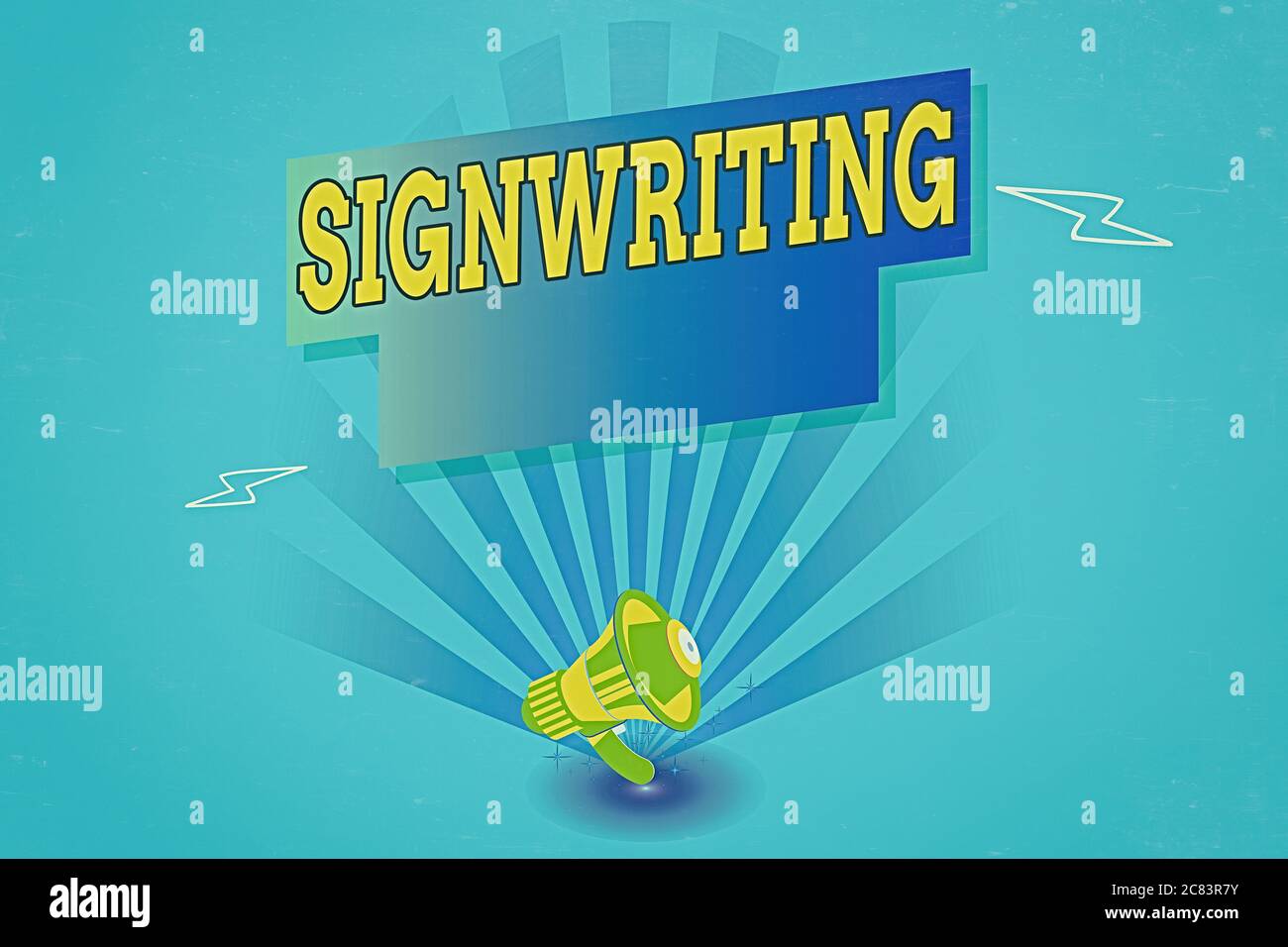 Writing note showing Signwriting. Business concept for any type of ...