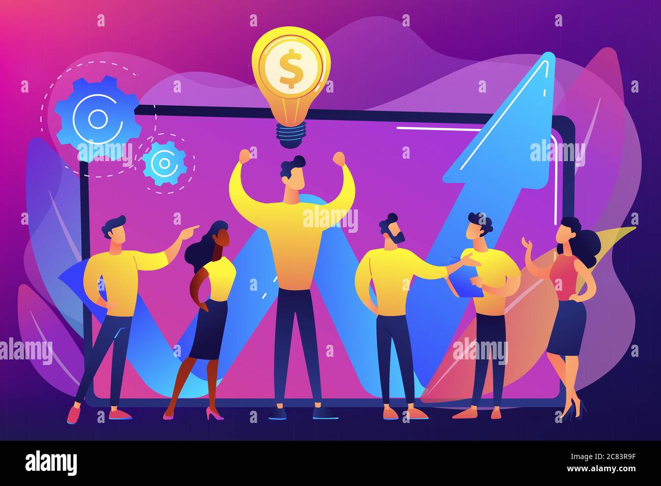 Intellectual capital concept vector illustration Stock Vector Image ...