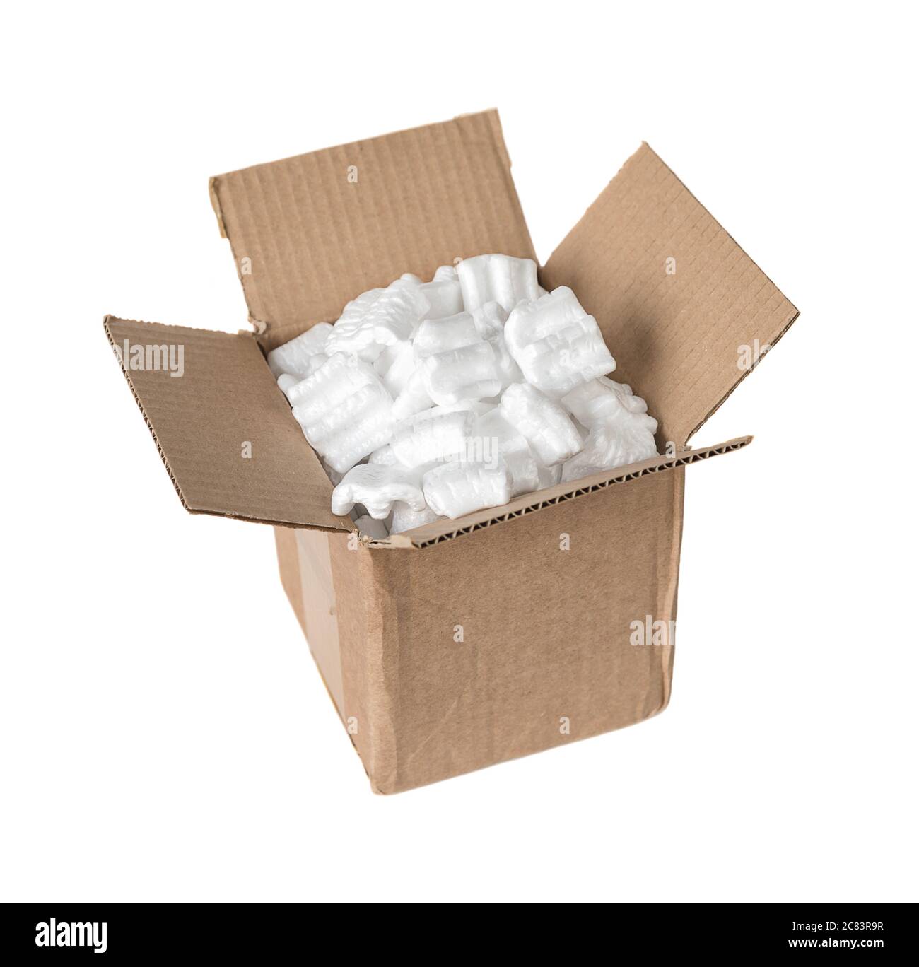 Polystyrene chips packaging Cut Out Stock Images & Pictures - Alamy