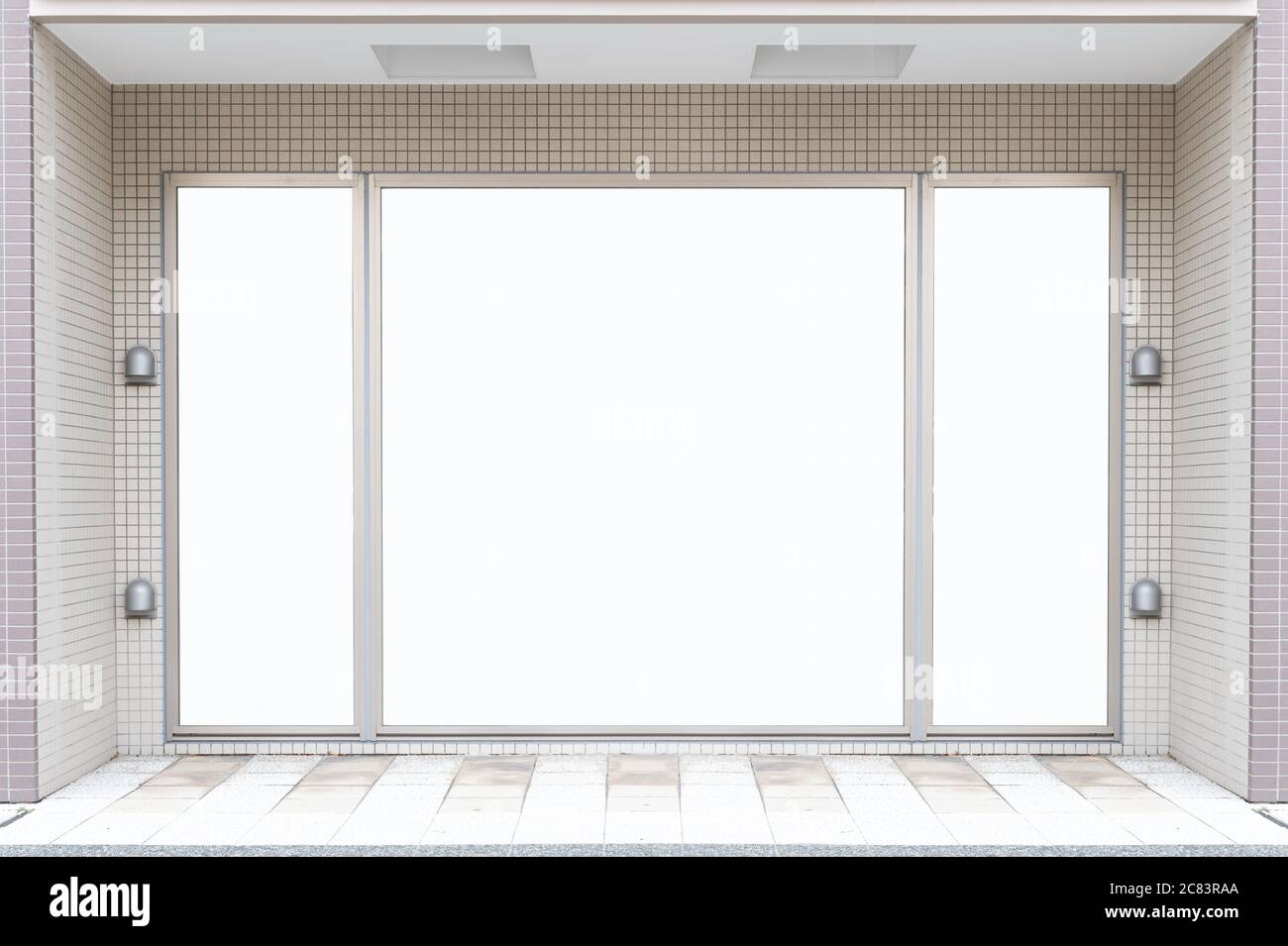Shop Boutique Store Front with Big Window and Place for Name Stock ...