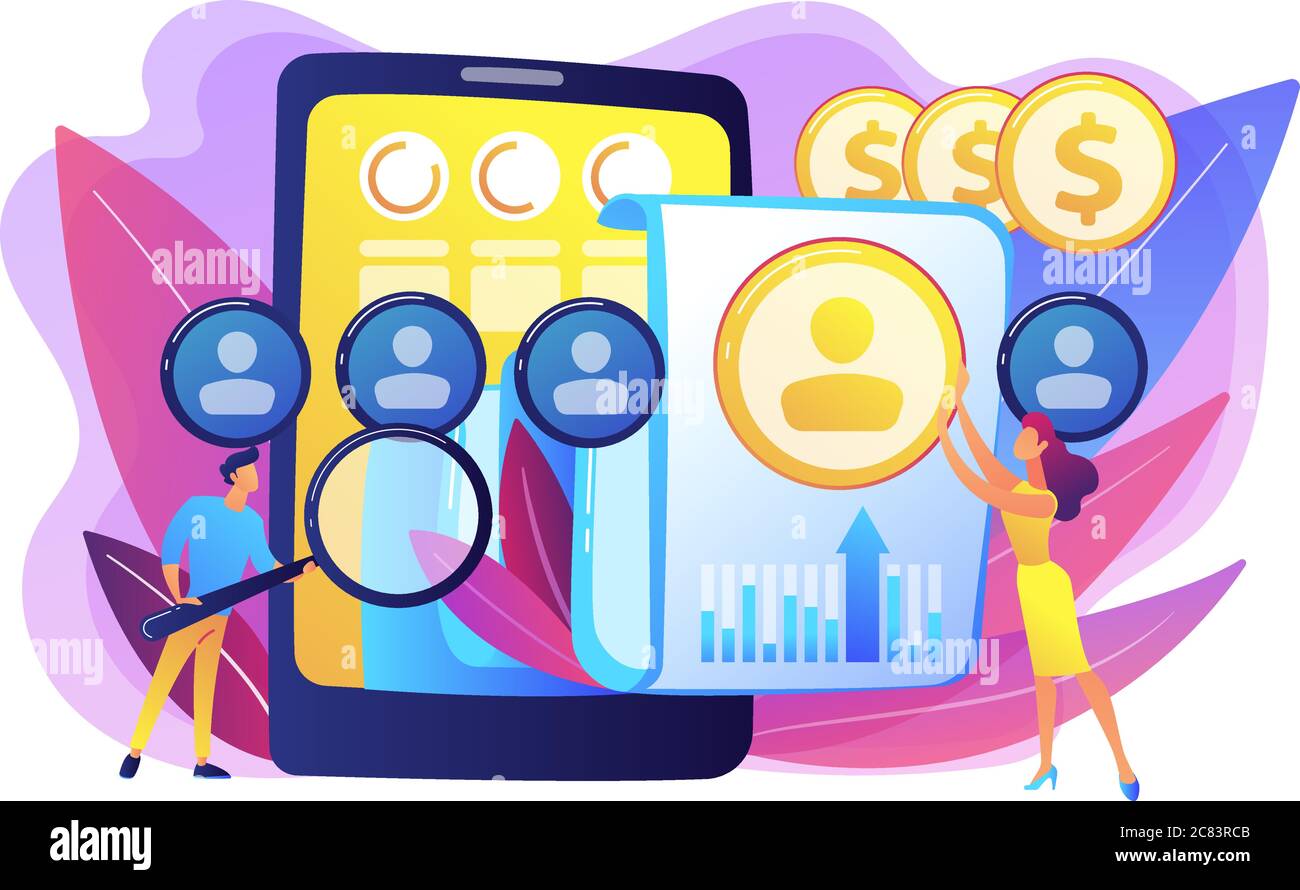 Mobile expense management concept vector illustration Stock Vector ...
