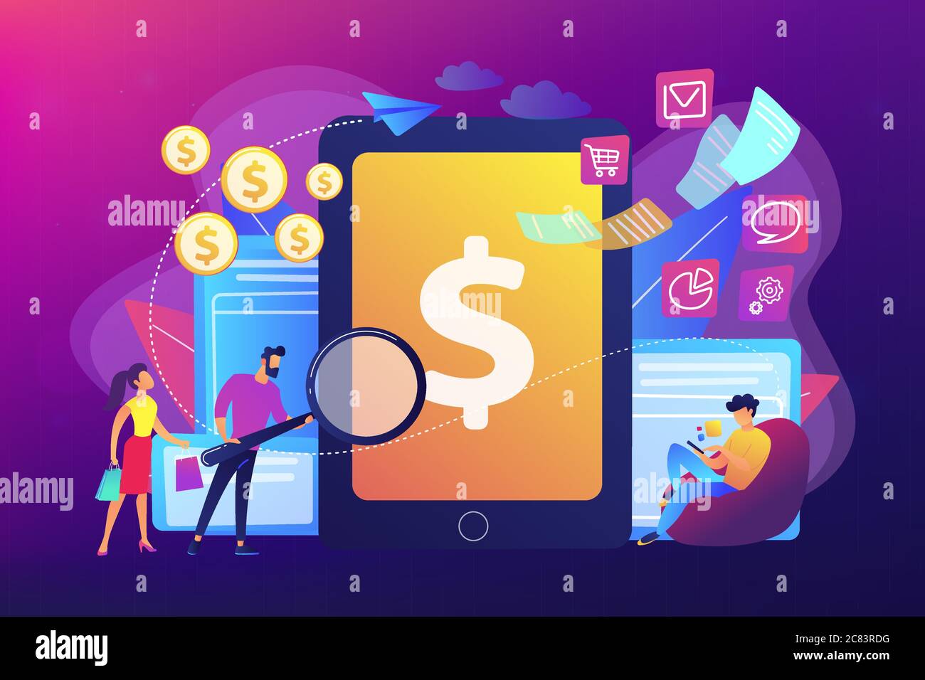 E-invoicing concept vector illustration Stock Vector Image & Art - Alamy
