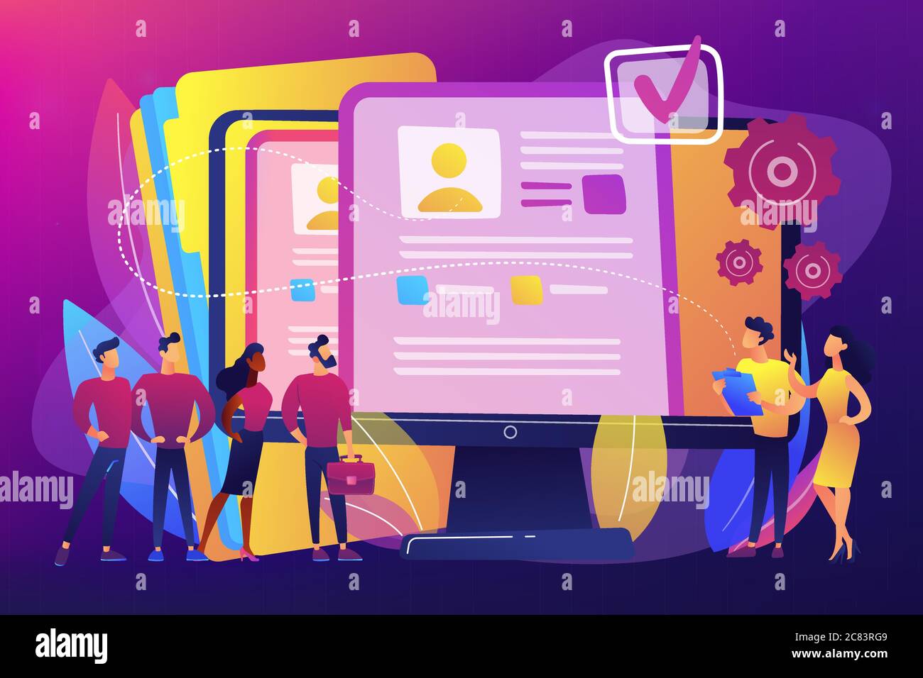 HR software concept vector illustration Stock Vector Image & Art - Alamy