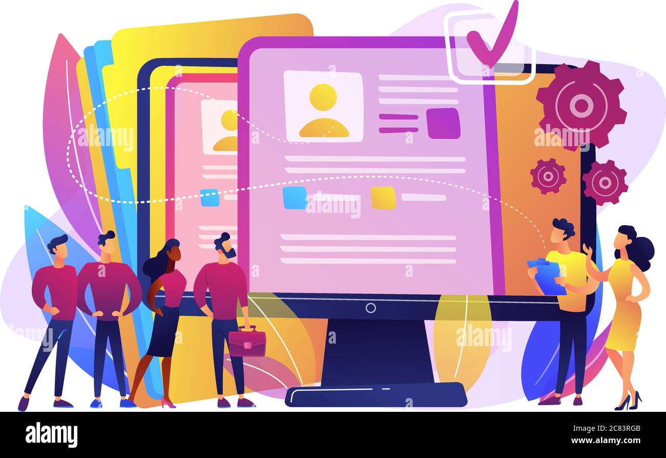 HR software concept vector illustration Stock Vector Image & Art - Alamy