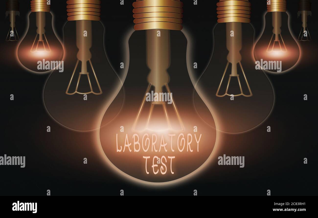 Text sign showing Laboratory Test. Business photo showcasing ...