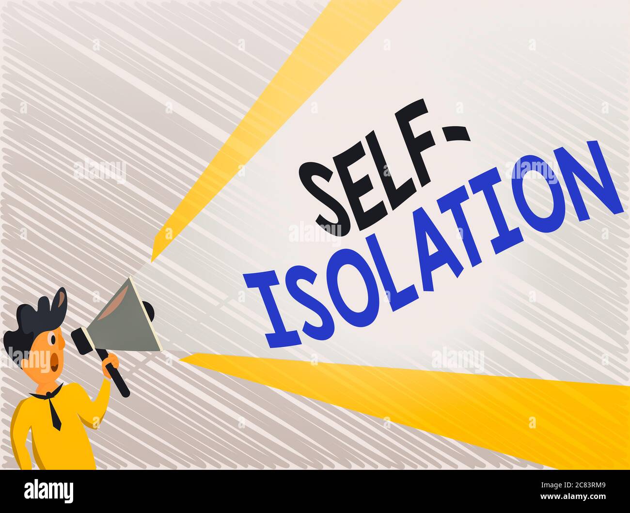 Word writing text Self Isolation. Business photo showcasing promoting ...
