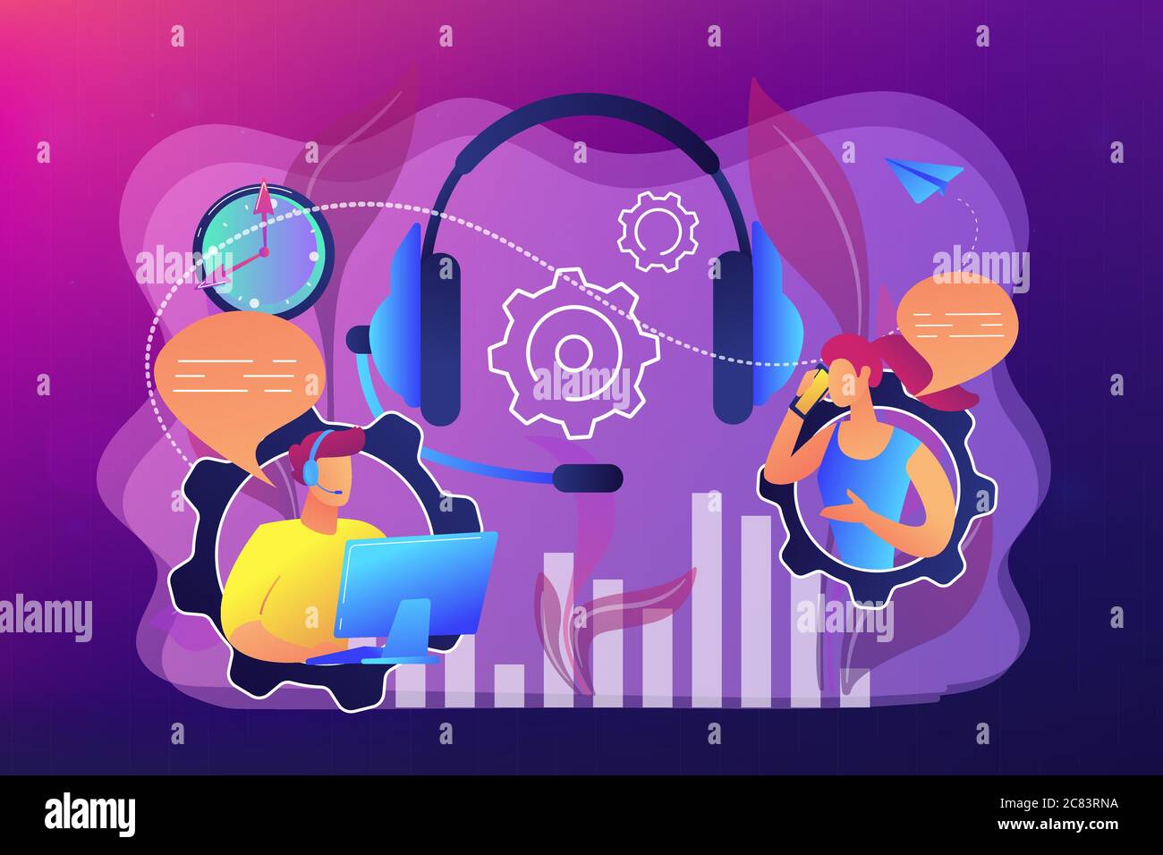 Cold calling concept vector illustration Stock Vector Image & Art - Alamy