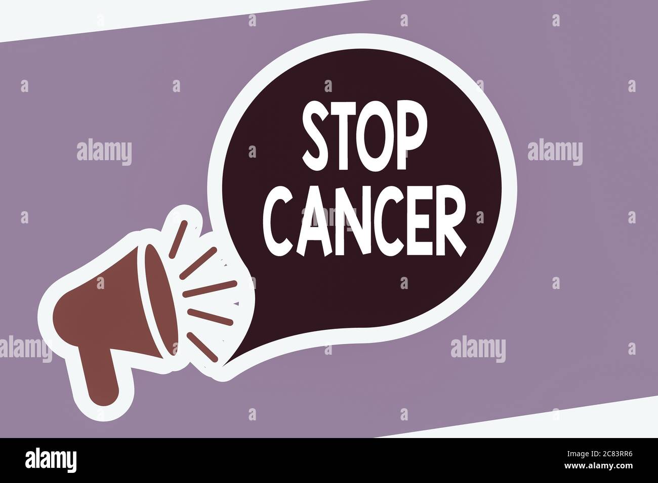 Text sign showing Stop Cancer. Business photo showcasing prevent the ...
