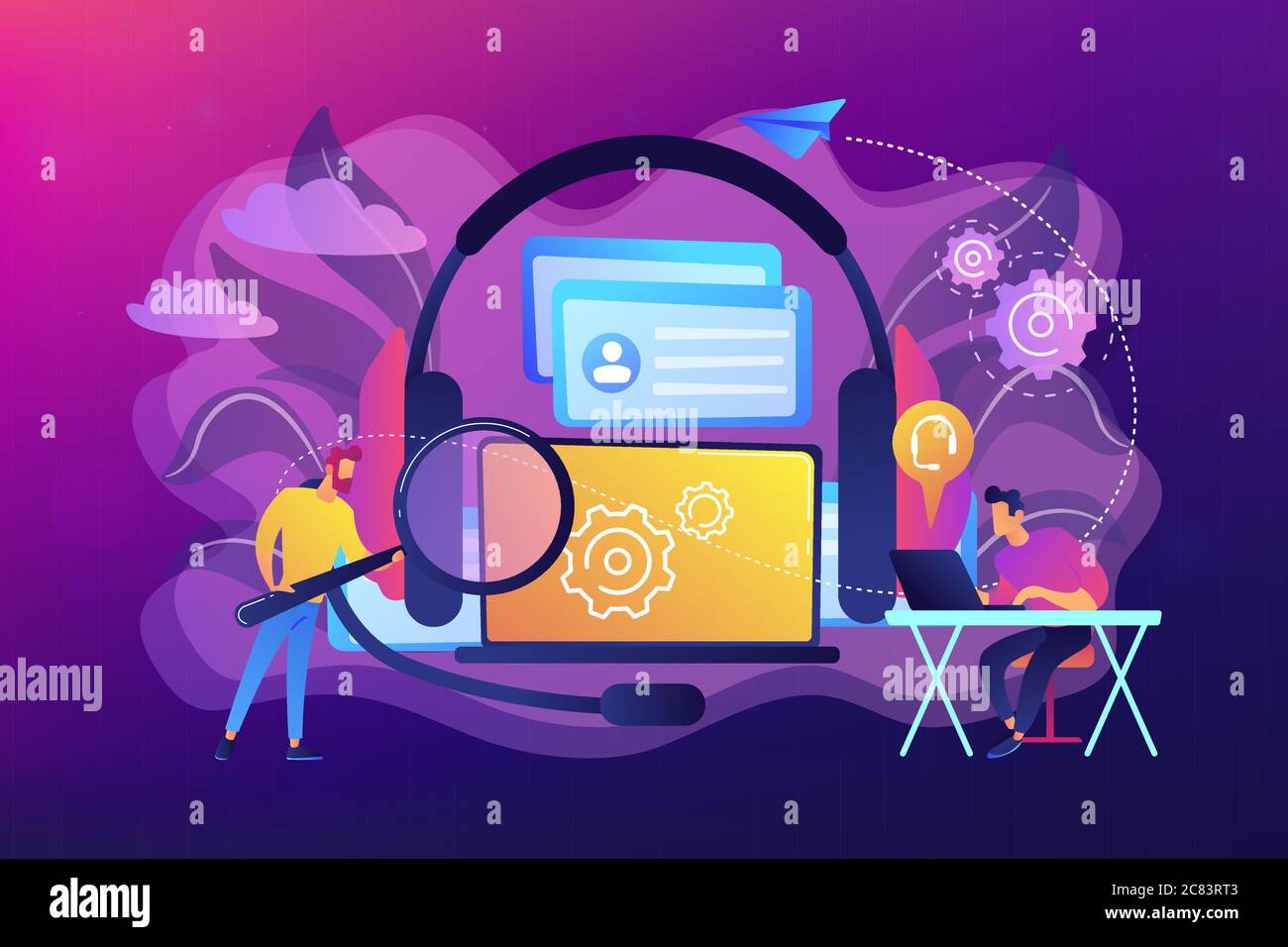 Customer self-service concept vector illustration Stock Vector Image ...