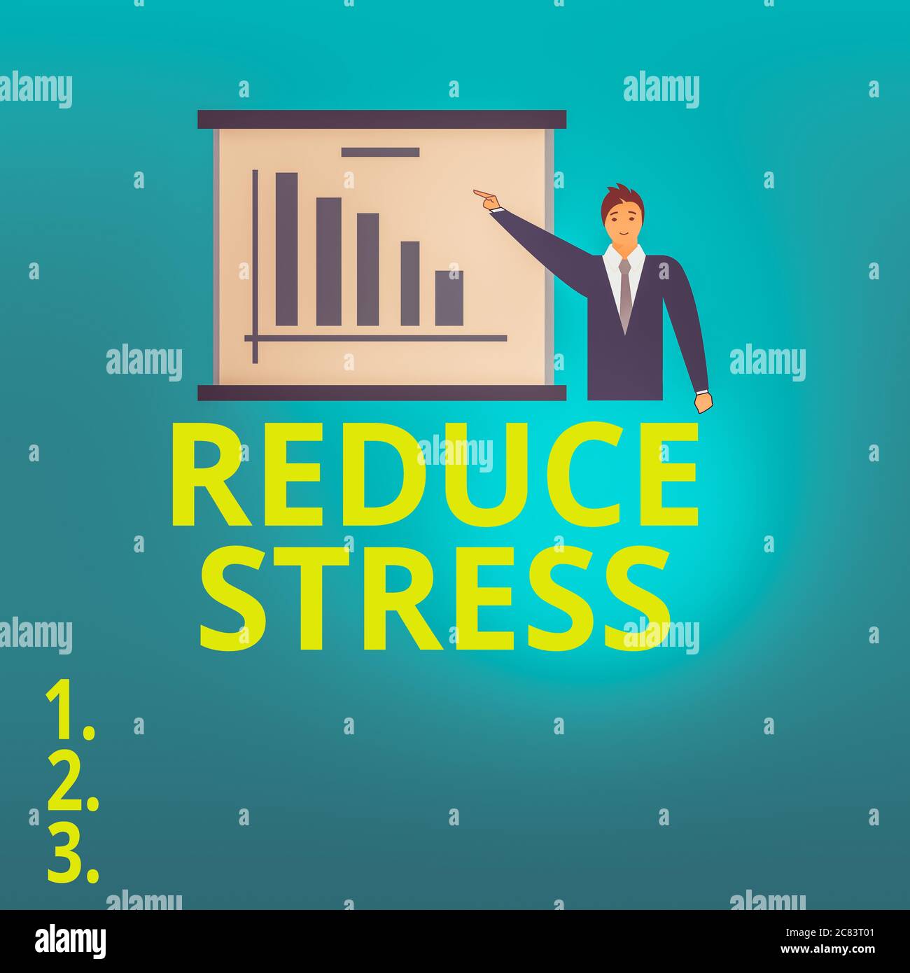 Text sign showing Reduce Stress. Business photo showcasing to lessen ...