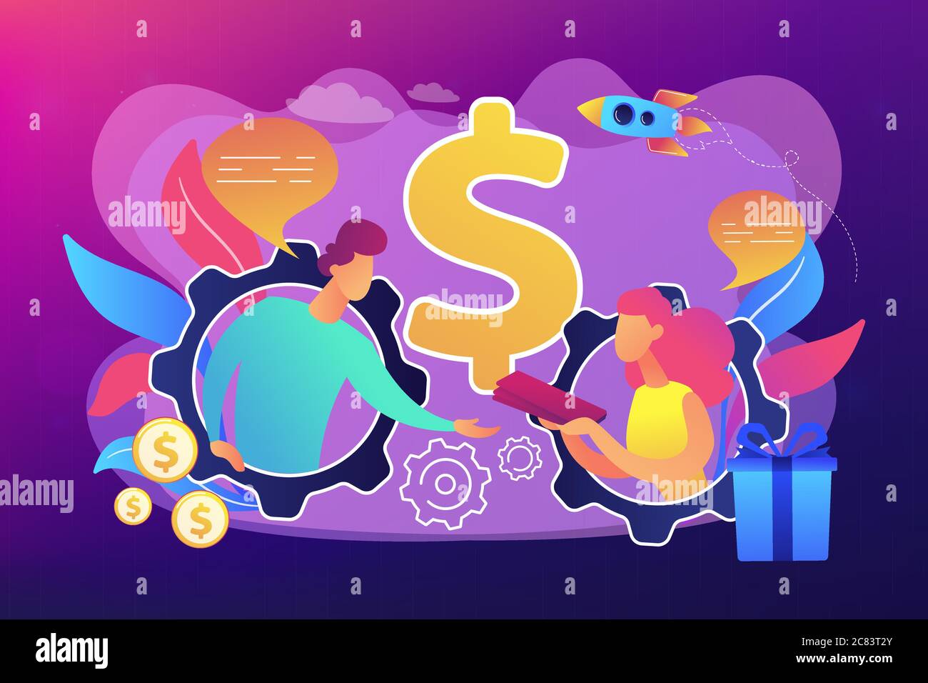 Personalized selling concept vector illustration Stock Vector Image ...