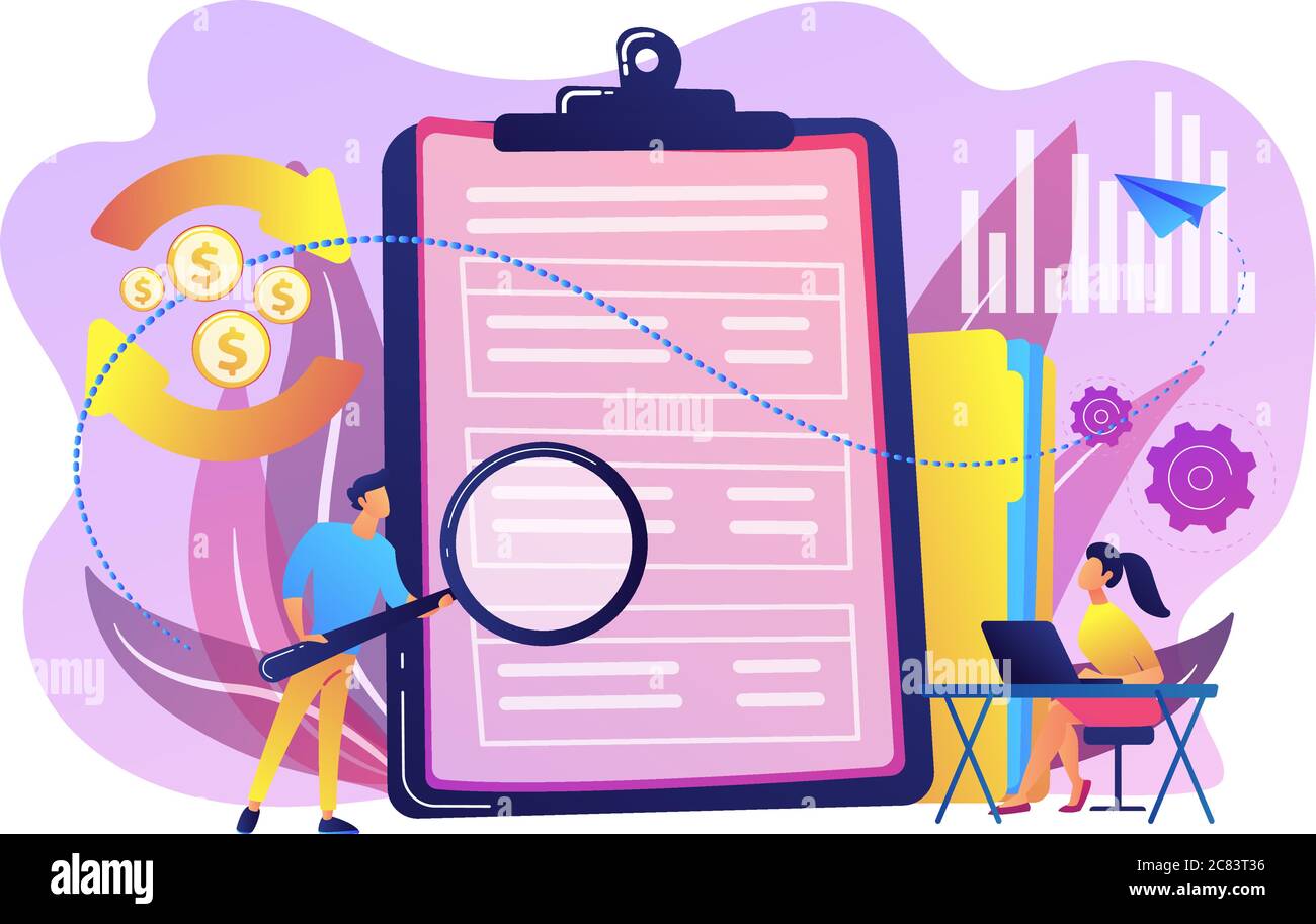 Cash flow statement concept vector illustration Stock Vector Image ...