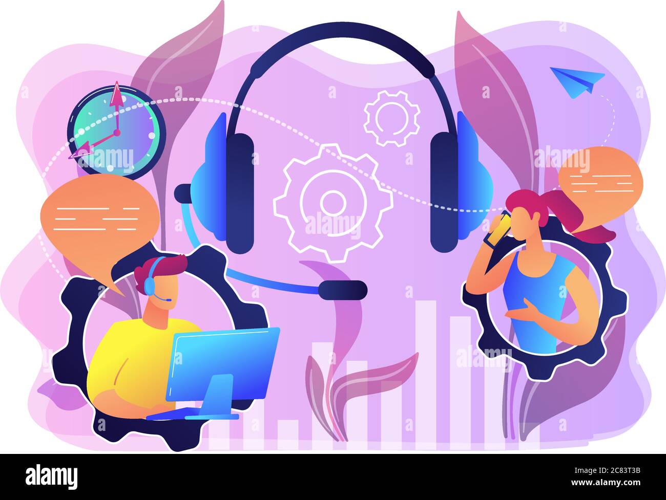 Cold calling concept vector illustration Stock Vector Image & Art - Alamy