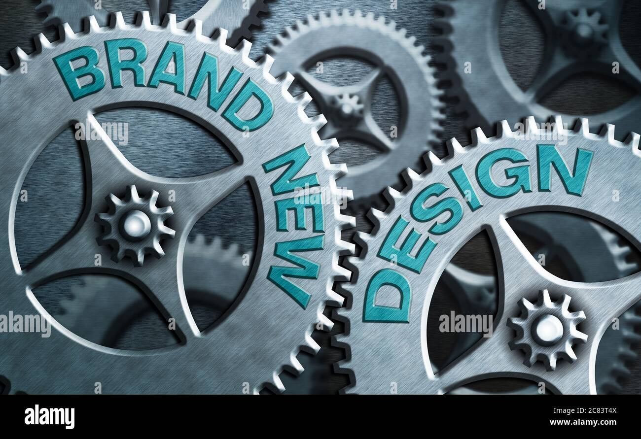 Writing note showing Brand New Design. Business concept for Brainstorming About Branding ...