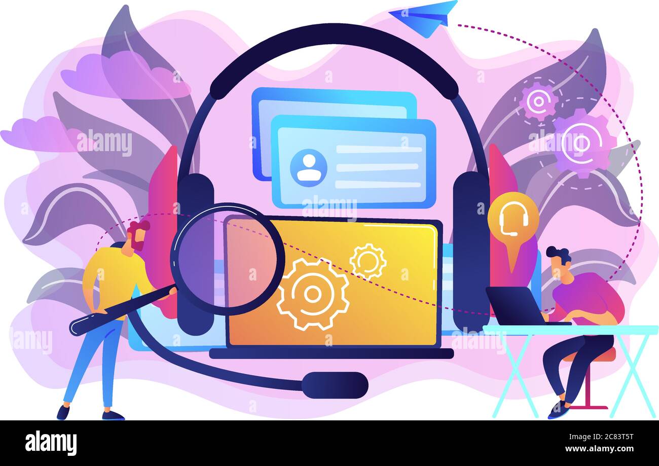 Customer self-service concept vector illustration Stock Vector Image ...