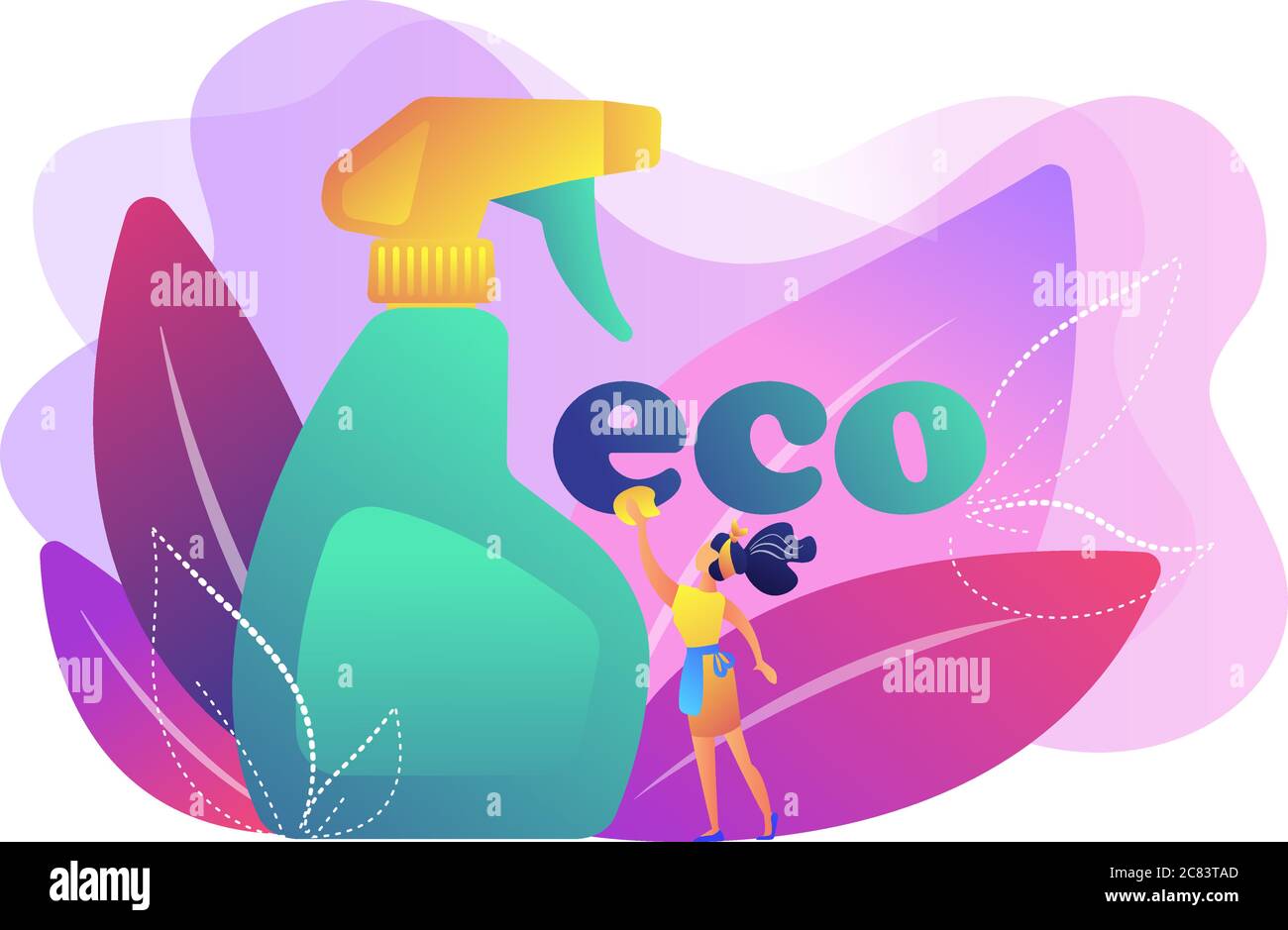 Green cleaning concept vector illustration Stock Vector Image & Art - Alamy