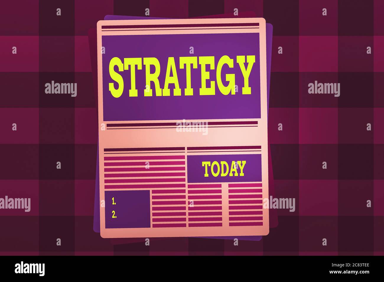 Writing note showing Strategy. Business concept for action plan or ...