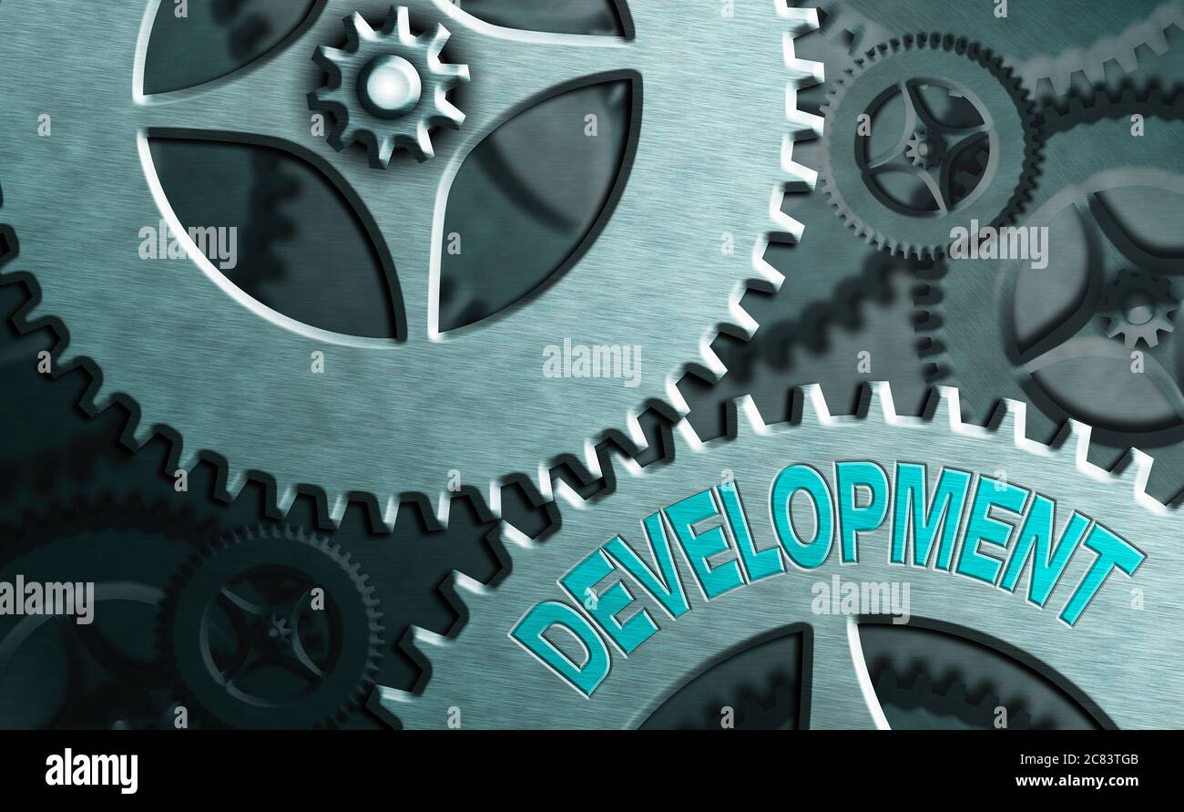 Writing note showing Development. Business concept for a cycle in which ...
