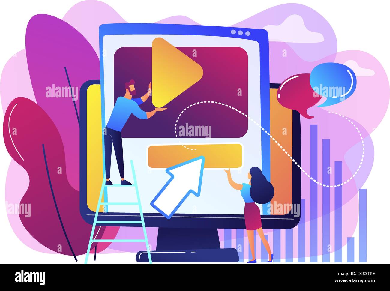 Motion graphic design concept vector illustration Stock Vector Image ...