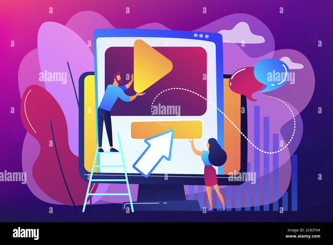 Motion graphic design concept vector illustration Stock Vector Image ...