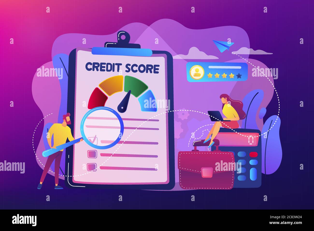 Credit rating concept vector illustration Stock Vector Image & Art - Alamy