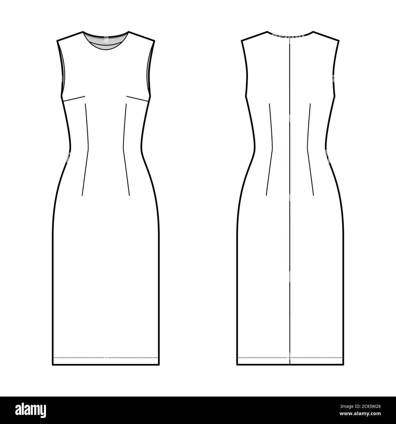 Template Of A Dress