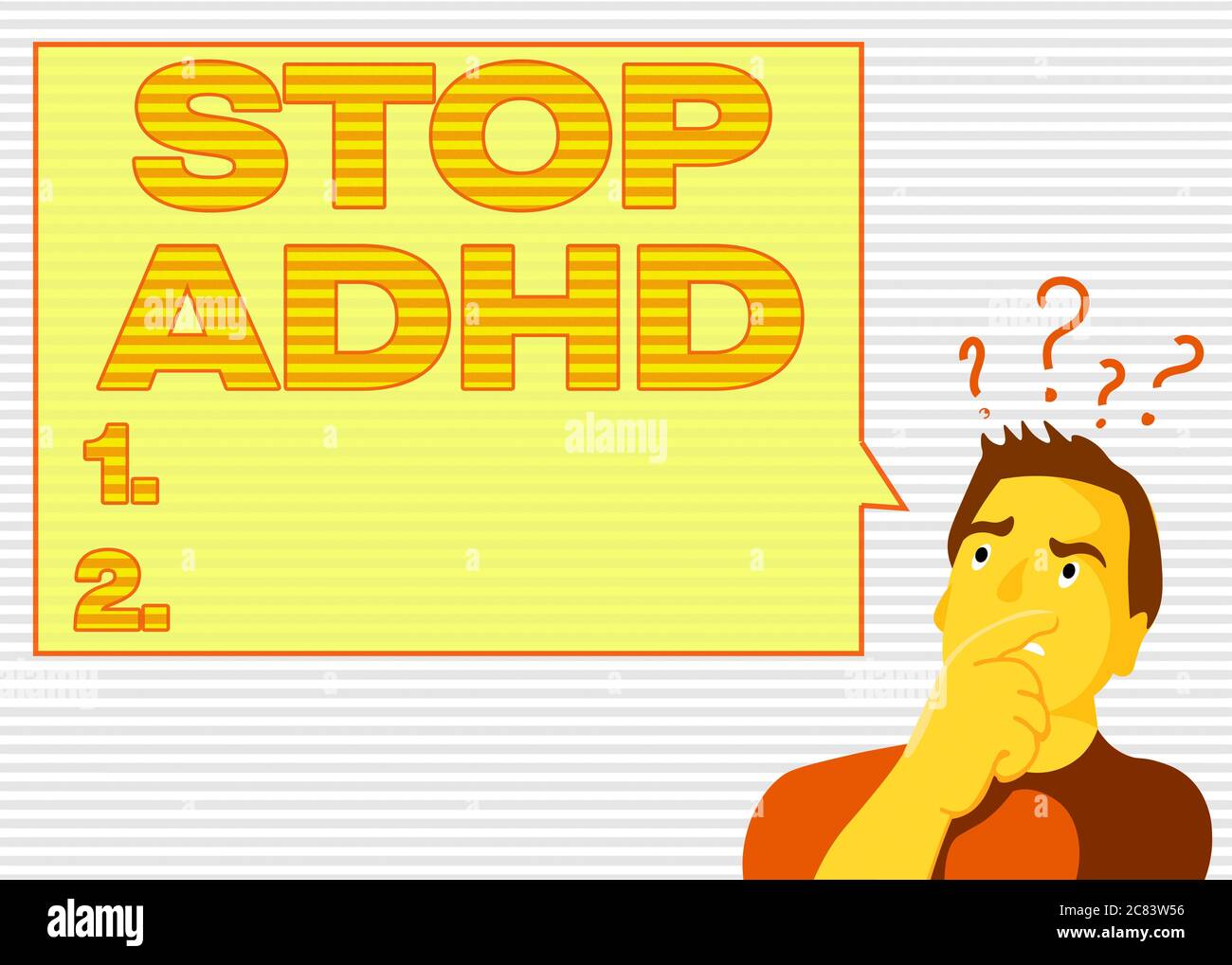 Handwriting text Stop Adhd. Conceptual photo treat a disorder that ...