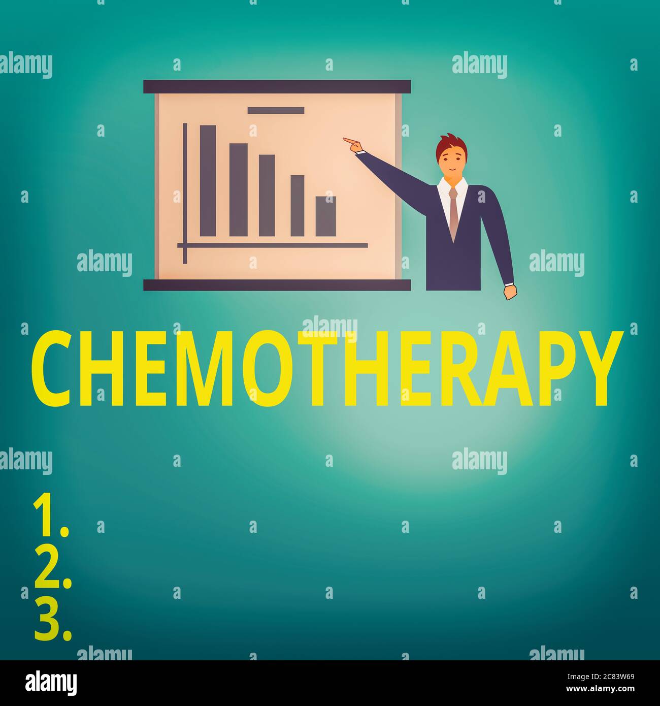 Text sign showing Chemotherapy. Business photo showcasing the treatment ...