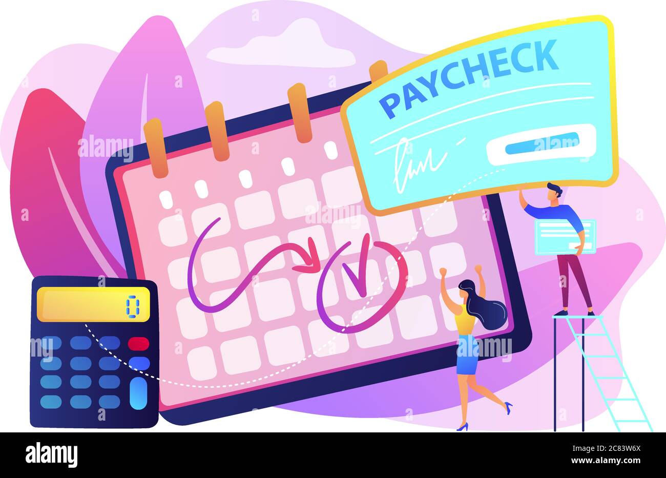 Paycheck Concept Vector Illustration Stock Vector Image And Art Alamy
