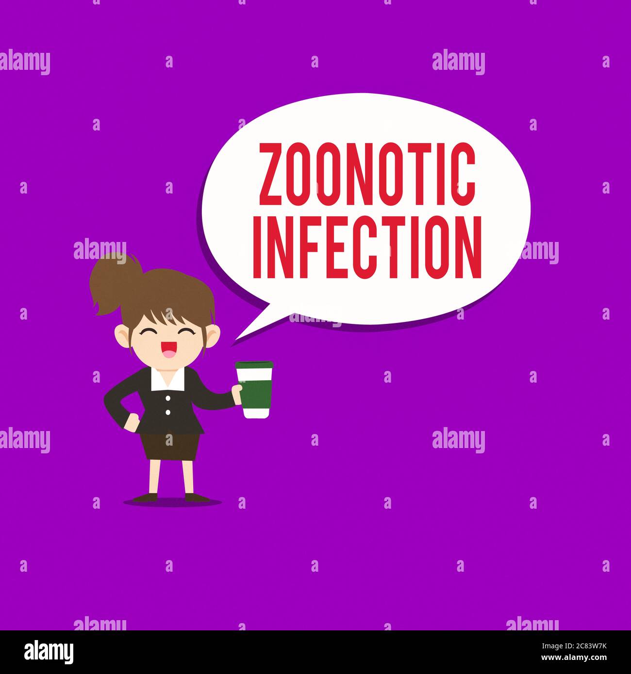 Text sign showing Zoonotic Infection. Business photo text communicable ...