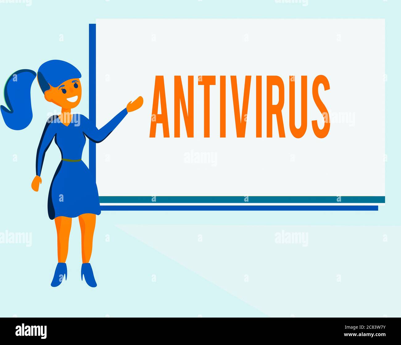 Text sign showing Antivirus. Business photo text suitable for the ...