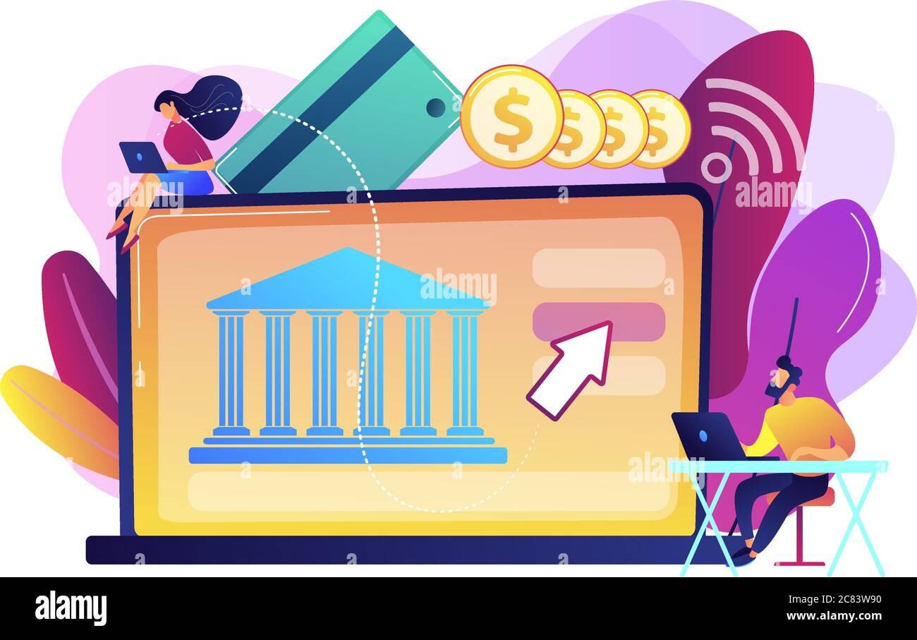 Open banking platform concept vector illustration Stock Vector Image ...