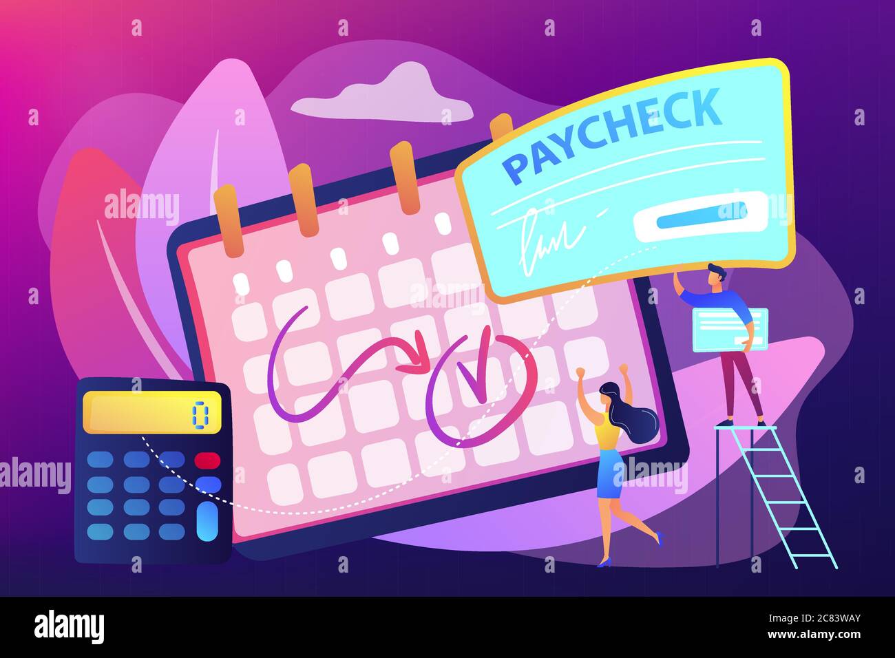 Paycheck concept vector illustration Stock Vector Image & Art - Alamy