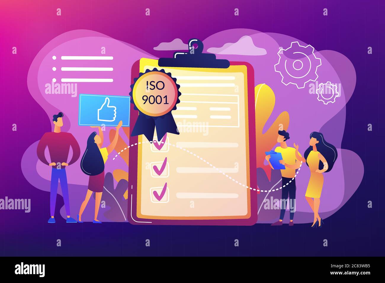 Standard for quality control concept vector illustration Stock Vector ...