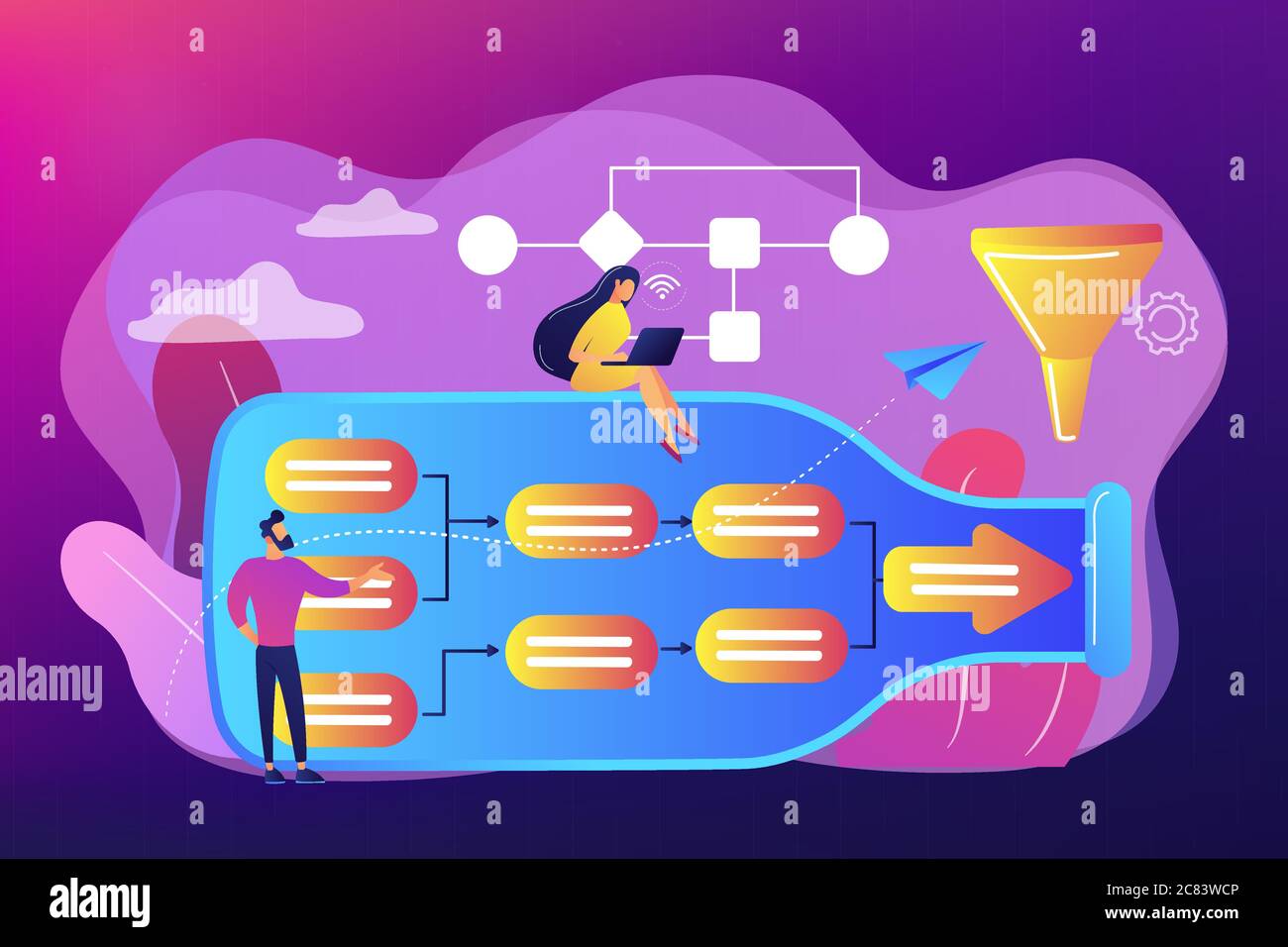 Bottleneck analysis concept vector illustration Stock Vector Image ... Bottleneck analysis concept vector illustration Stock Vector Image ...