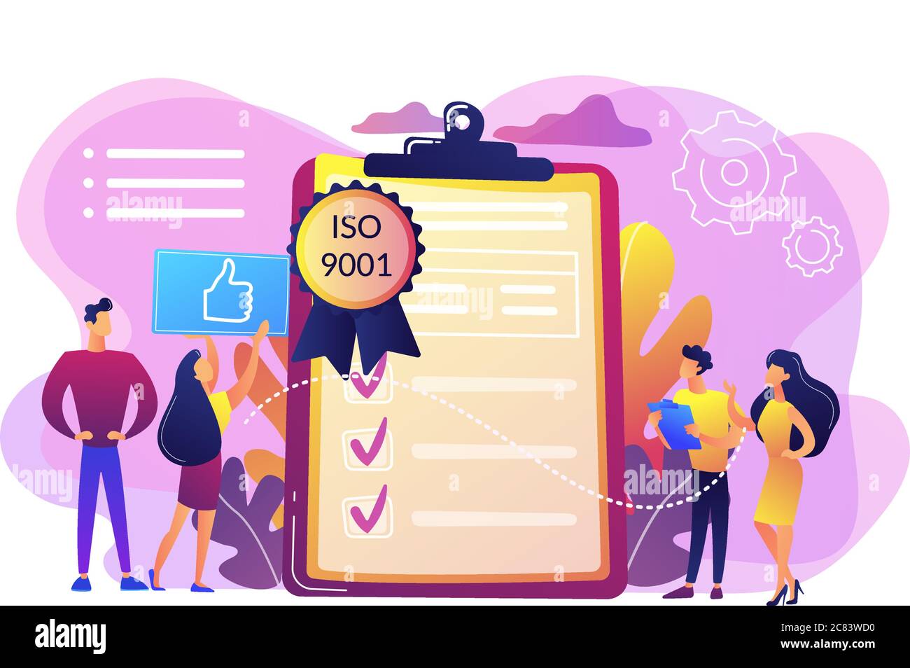 Standard for quality control concept vector illustration Stock Vector ...