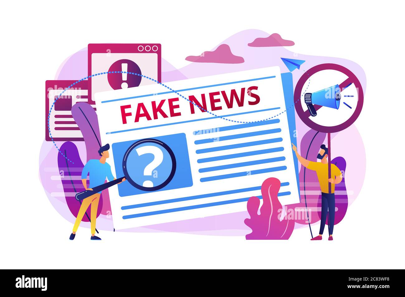 Fake news concept vector illustration Stock Vector Image & Art - Alamy