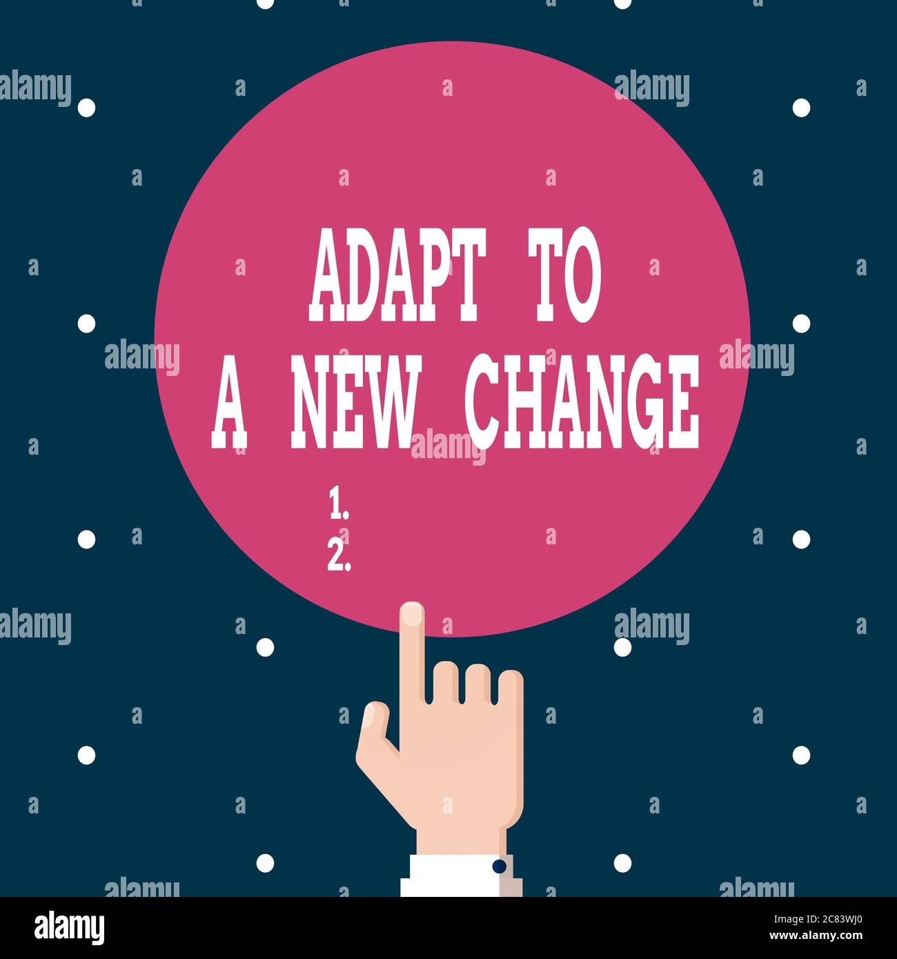 Writing note showing Adapt To A New Change. Business concept for Get ...