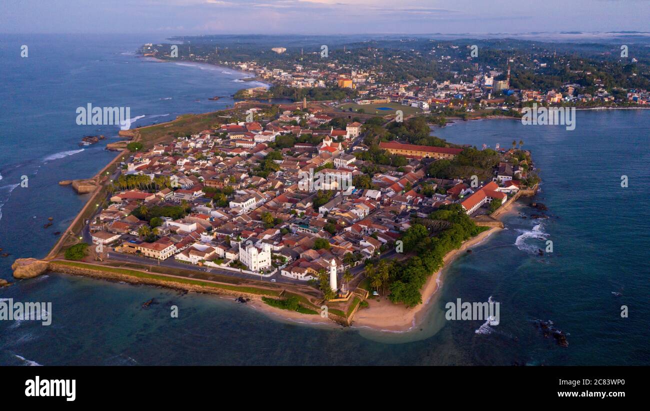 Beautiful aerial view of Galle Fort in Sri Lanka Stock Photo - Alamy