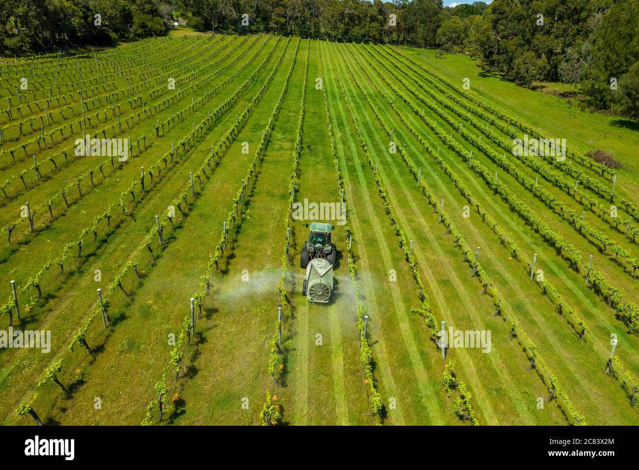 Aerial view crop spraying hi-res stock photography and images - Alamy