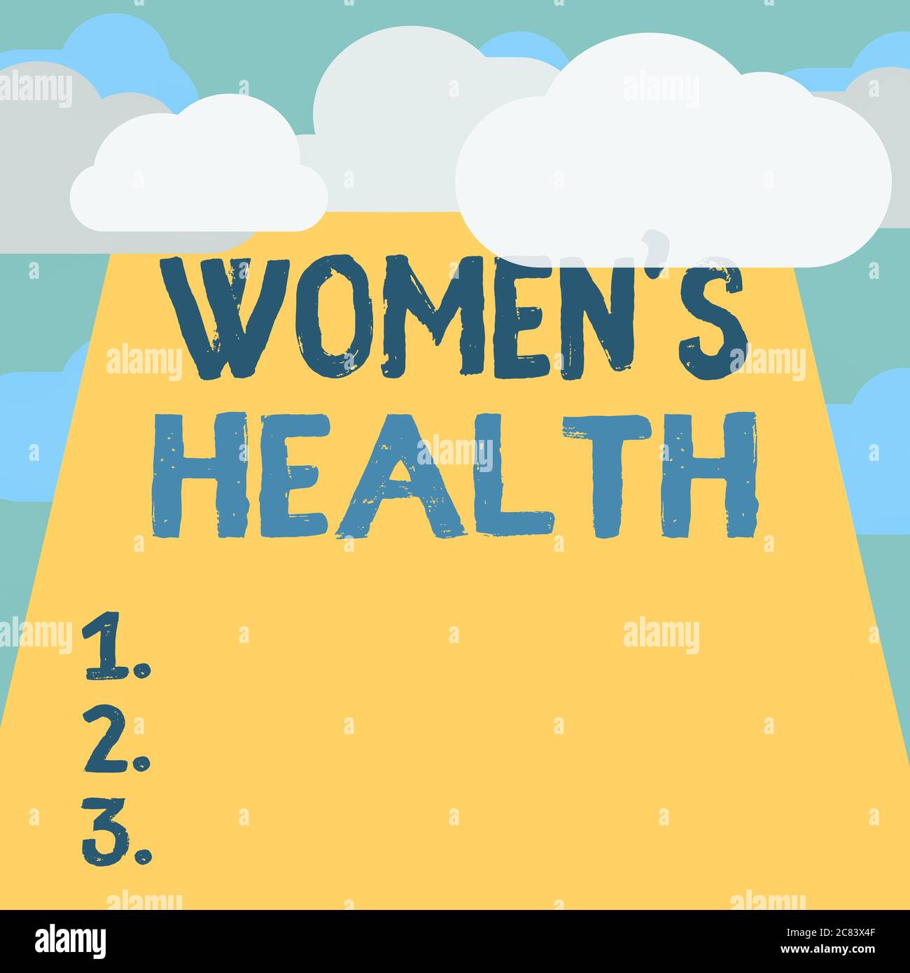 Text sign showing Womens Health. Business photo text treatment and ...