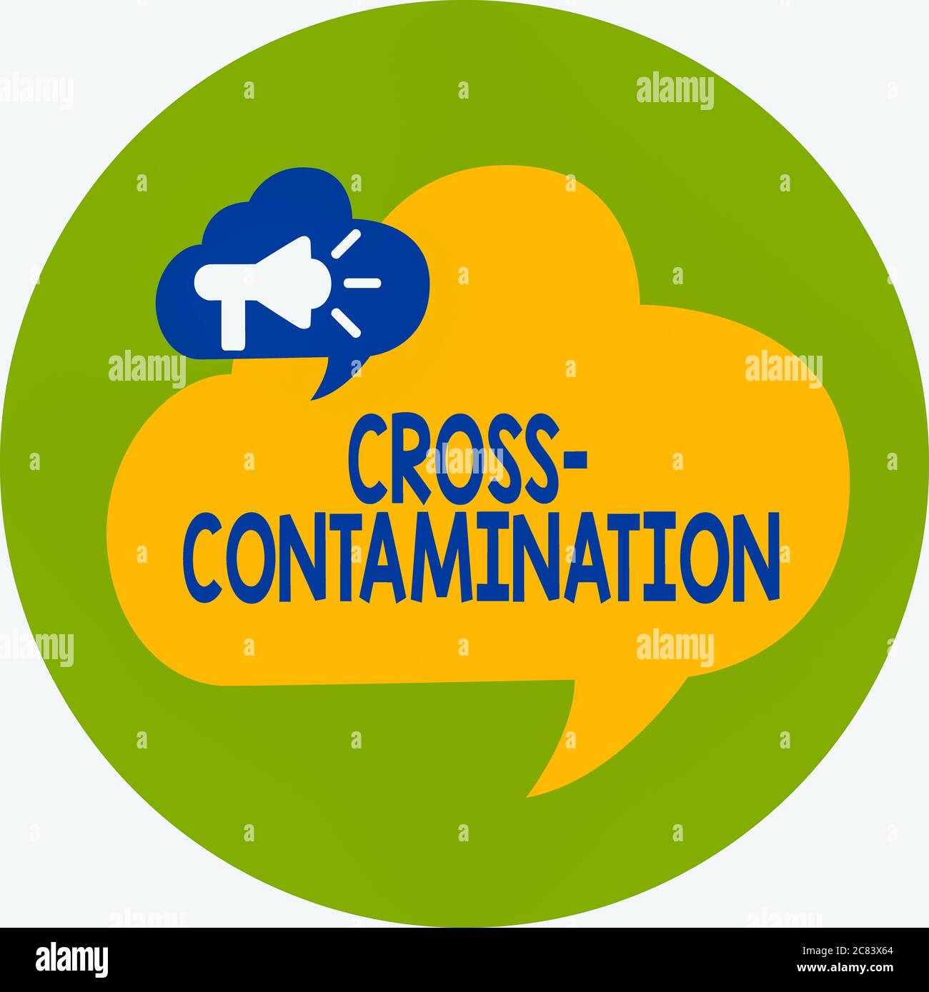 Word writing text Cross Contamination. Business photo showcasing ...