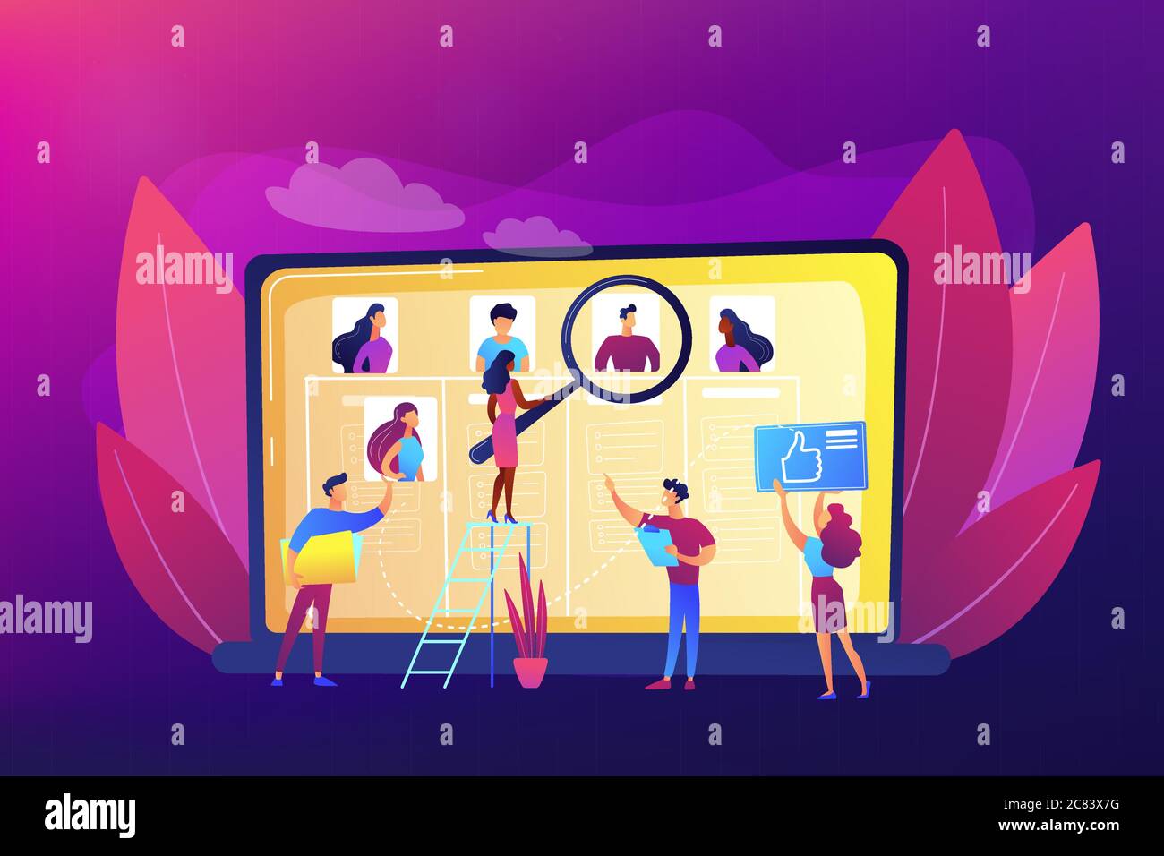 Employee employees employment employer Stock Vector Images - Alamy