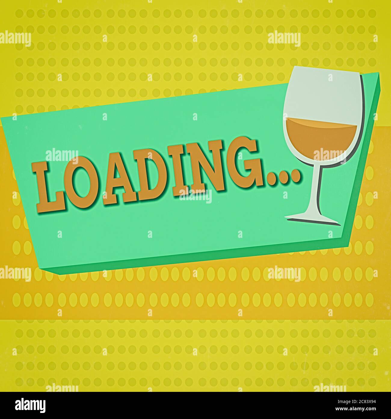 Word writing text Loading.... Business photo showcasing applying an ...