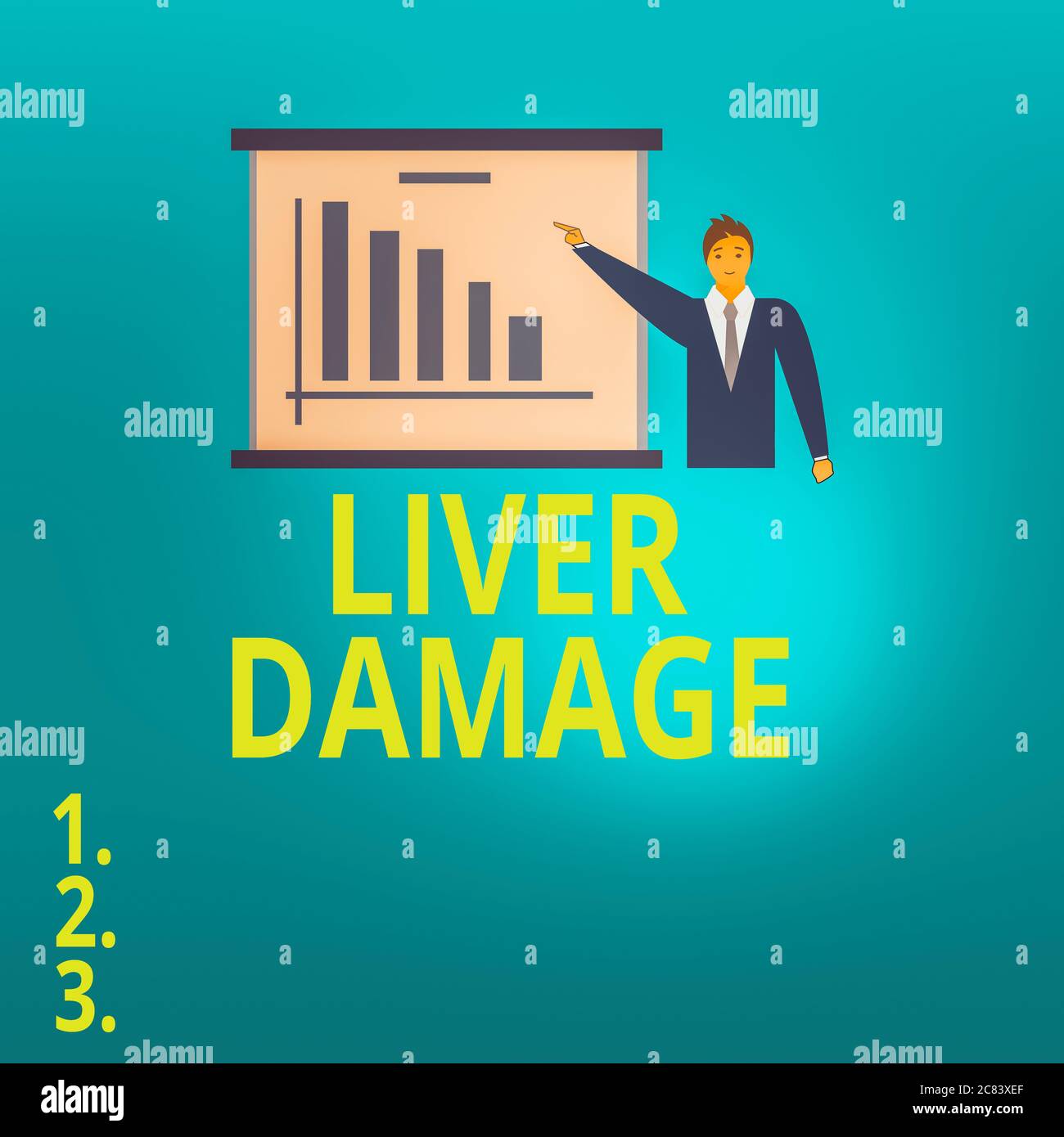 Text sign showing Liver Damage. Business photo showcasing any disorder ...