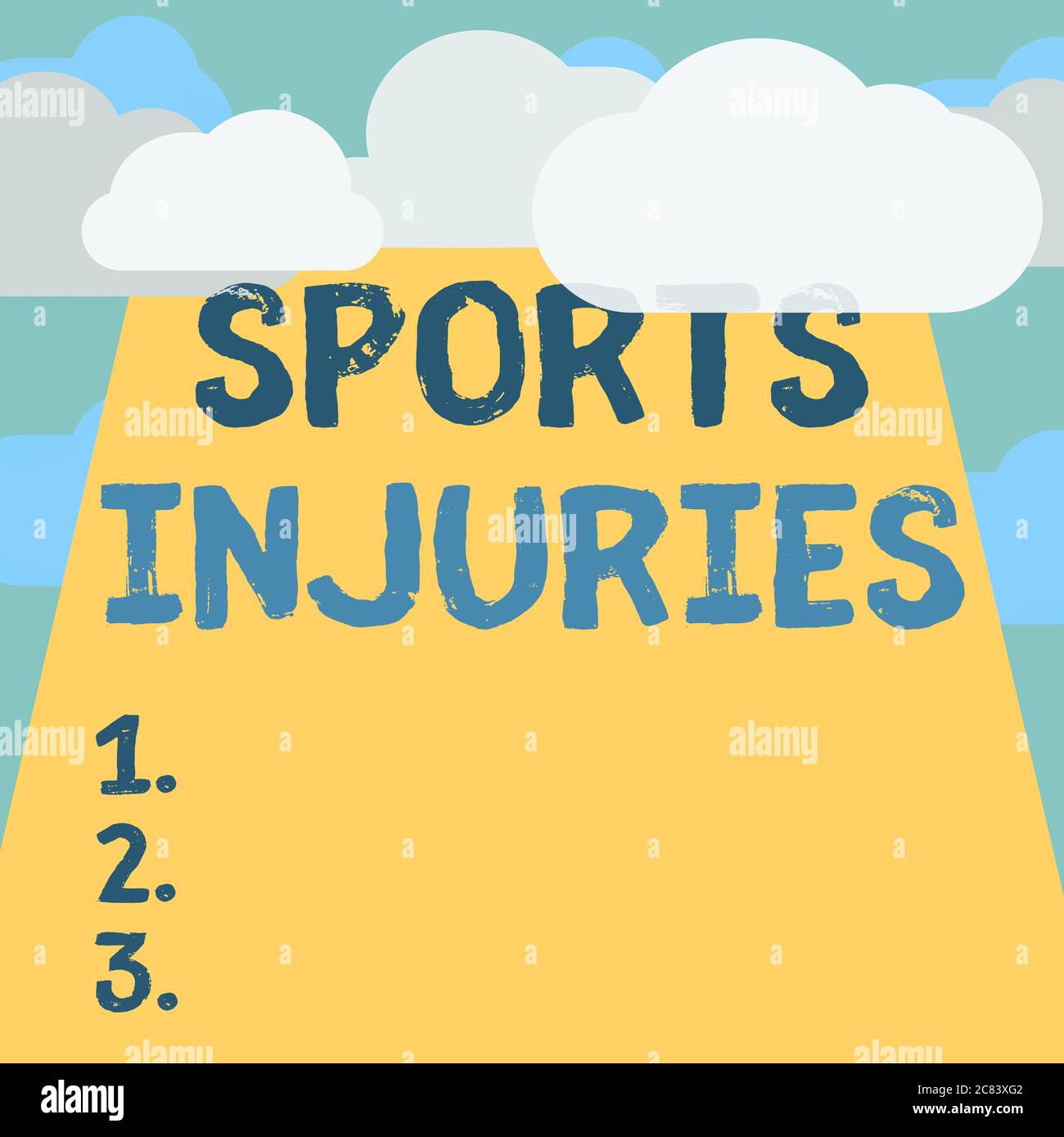 Text sign showing Sports Injuries. Business photo text injuries that ...