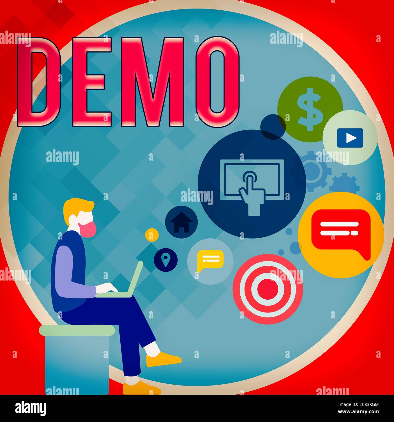 Handwriting text writing Demo. Conceptual photo exemplification display ...