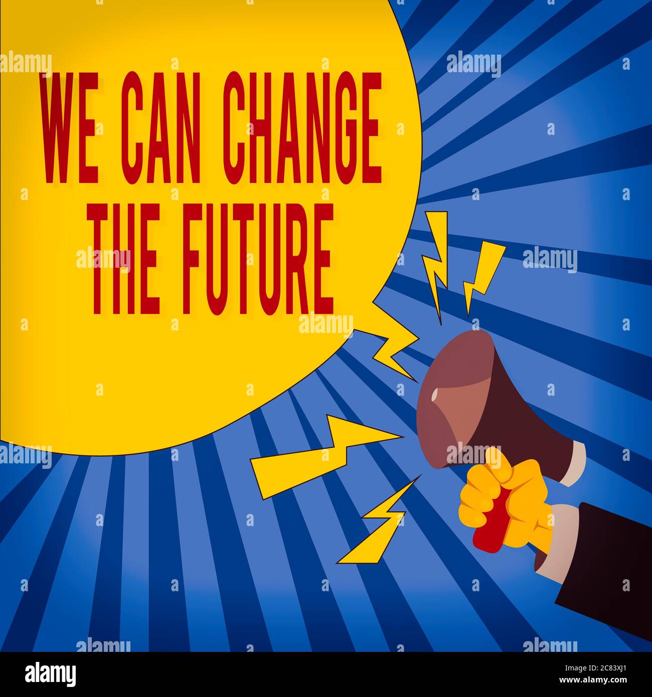 Word writing text We Can Change The Future. Business photo showcasing ...